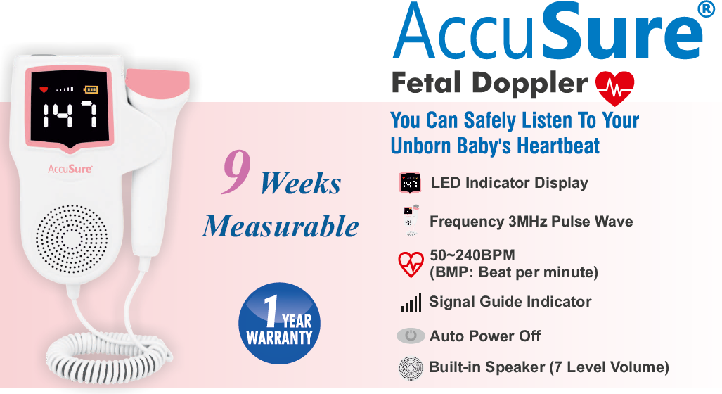 AccuSure Fetal Doppler – Shivani Surgicals
